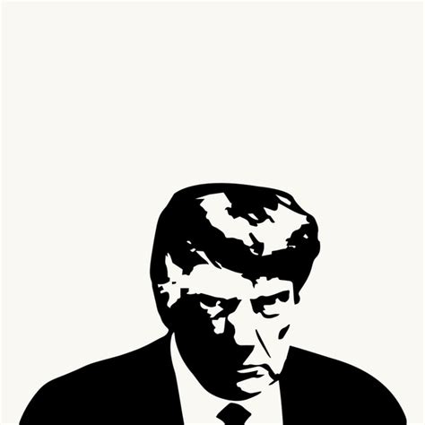 Donald Trump Hair Silhouette