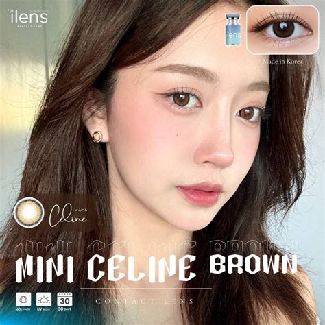 💗คอนแทคเลนส์💗ขนาดมินิ💗mini Celine Ilens สี Browngray Shopee