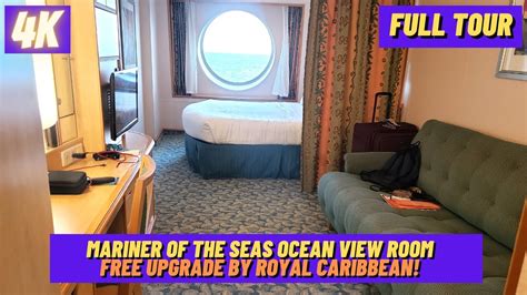 4k Mariner Of The Seas Oceanview Room Full Tour Free Upgrade Youtube
