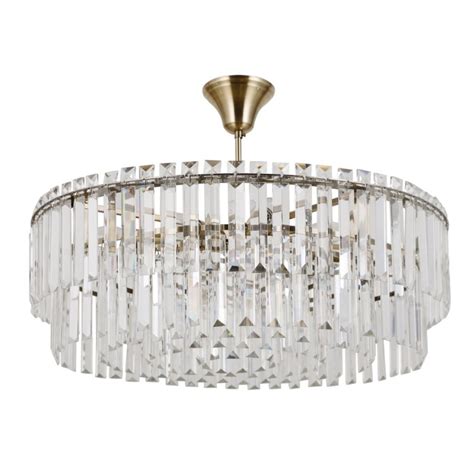 Plafoniera Kryształowa Buena 8xe14 Patyna Fi62cm Italux Pnd 22320 8 Abr
