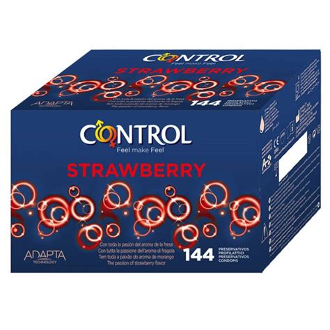 Control Adapta Strawberry 144 Units Smaken Condooms