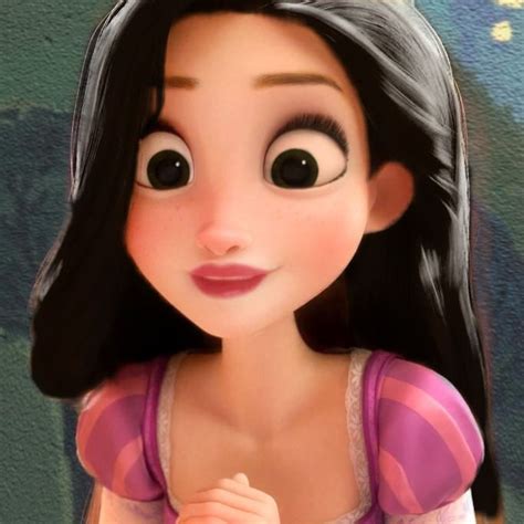 Anime Rapunzel With Black Hair