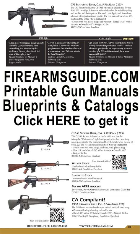 Printable Gun Manuals Blueprints Schematics And Guns And Ammo Catalogs