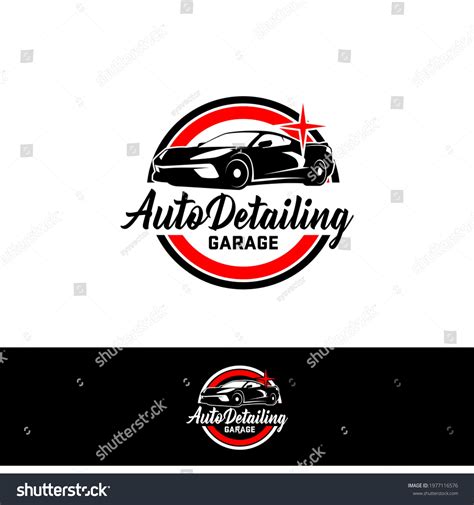 Auto Detailing Service Logo Design Template Stock Vector Royalty Free