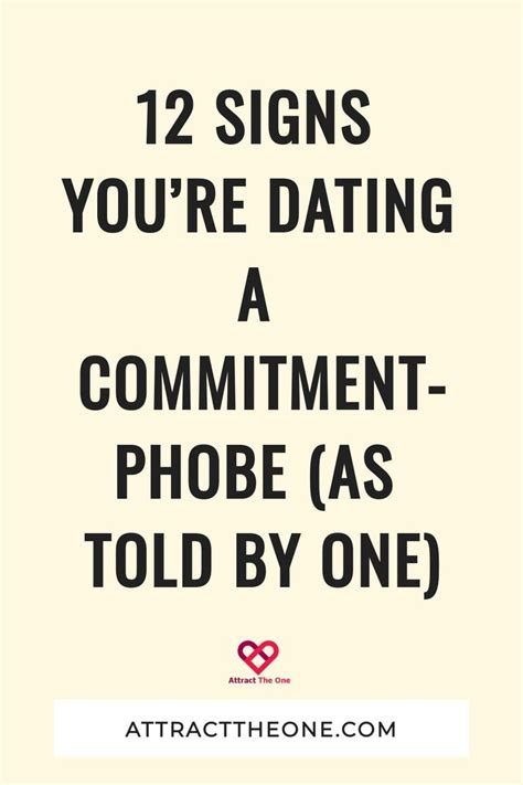12 Signs Youre Dating A Commitment Phobe As Told By One Afraid Of
