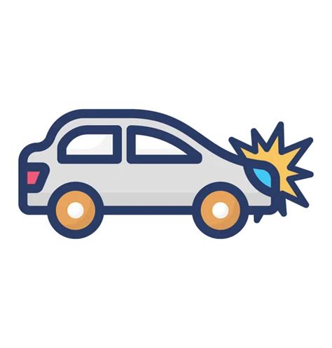 Vehicles Collide Vector Art Stock Images Depositphotos