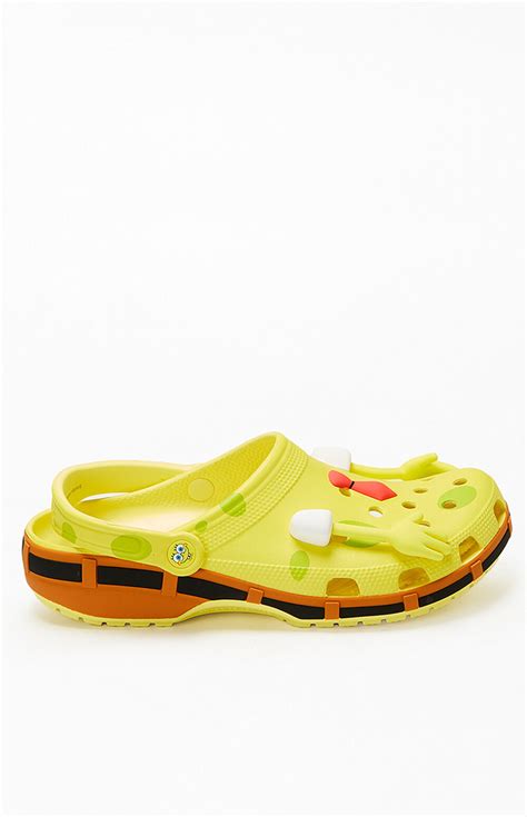 Crocs Spongebob Squarepants Classic Clogs Pacsun