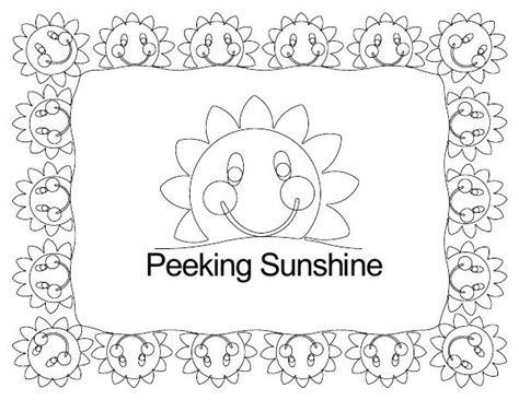 Peeking Sunshine Anne Bright Designs