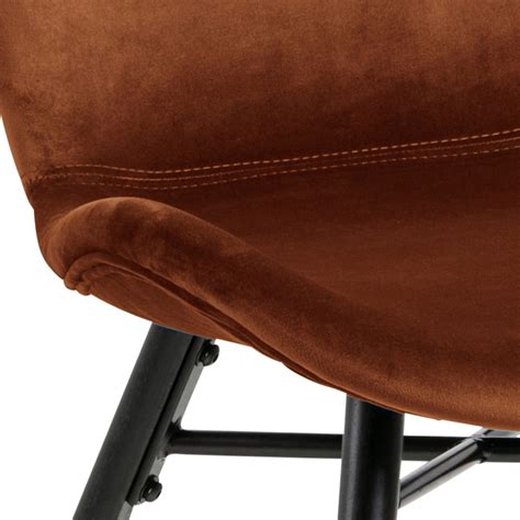 Florence Batilda Set Of 2 Copper Dining Chairs Homebase