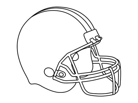 Football Helmet Outline