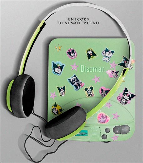 Second Life Marketplace Unicorn Diskman 06 [green] Box