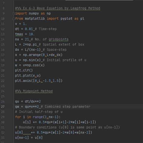 Below Is The Python Program Used To Solve The Wave Chegg