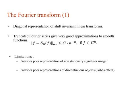 ppt multiscale transforms wavelets ridgelets curvelets etc