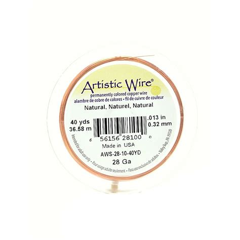 Artistic Wire Spools 40 Yd Natural 28 Gauge Pack Of 4 4pk Aws 28 10