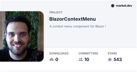 Blazorcontextmenu Ecosystem Directory Marketdev