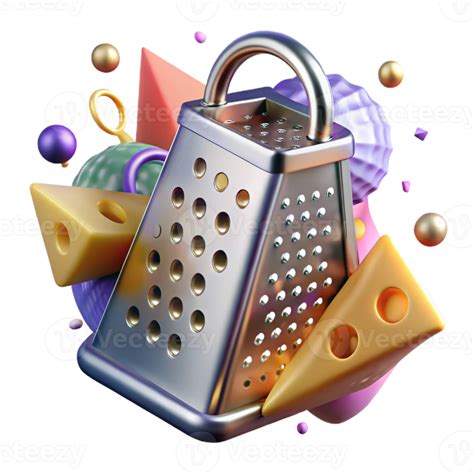 Stunning Creative Cheese Grater Metal Handle Cutout For Culinary