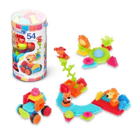 Battat Bristle Blocks Stem Interlocking Building Blocks 54 Pc