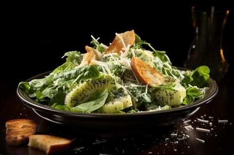 Premium Photo Artisanal Affair Caesar Salad