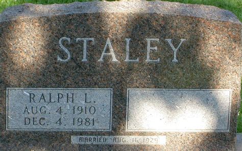 Ralph Lee Staley 1910 1981 Find A Grave Memorial