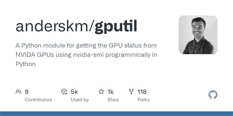 Github Anderskmgputil A Python Module For Getting The Gpu Status From Nvida Gpus Using