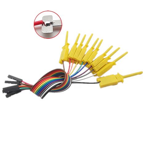 10pin Hook Clip Line Kithigh Efficiency Logic Analyzer Cable Gripper