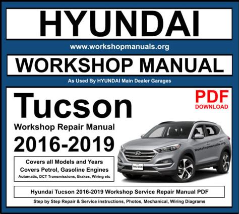 Hyundai Tucson Workshop Repair Manual Download Pdf