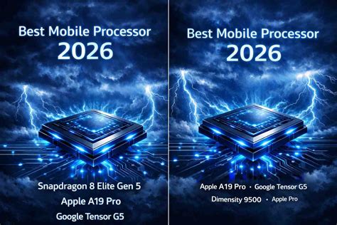 Best Mobile Processor 2026 Top Smartphone Chipsets Compare