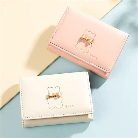 Jual Dompet Wanita Cute Bear Korean Style Plated Shopee Indonesia