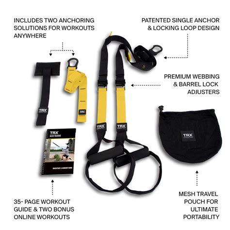 Trx Training Suspension Trainer Basic Kit Door Anchor Complete Fu