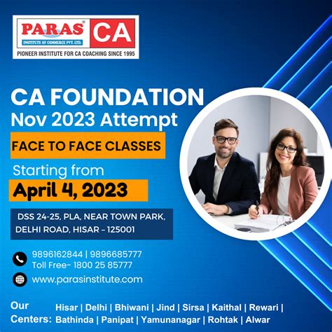 Ca Foundation Nov 2023 Face To Face Classes Artofit