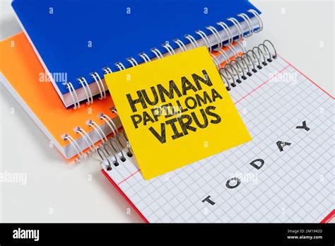 Text Sign Showing Human Papilloma Virus Word For Most Common Sexually