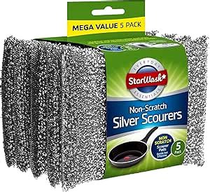 Zale Yardley Sponges Scrubbing Pad 5pk Non Scratch Stainless Steel