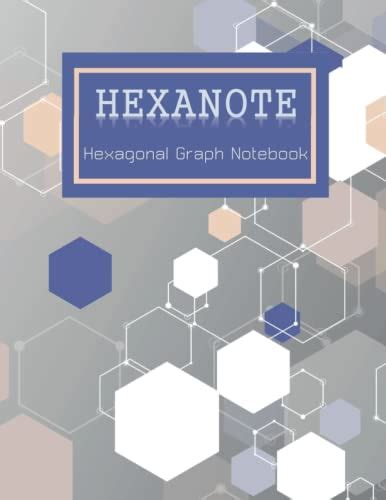hexanote hexagonal graph notebook hex grid paper 120 pages honeycomb