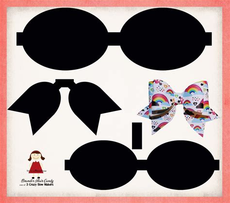 Hair Bow Template Printable Printable Templates
