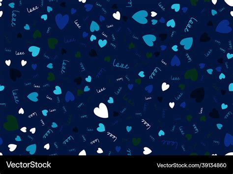 Heart Seamless Pattern Love Background Vector Image