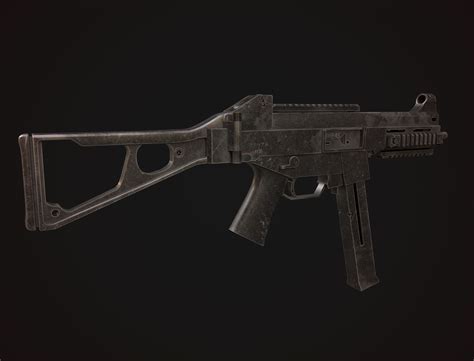 Ump Model And Textures Low Poly 3d Model 3d Model Cgtrader