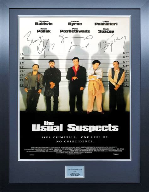 The Usual Suspects Signed Movie Poster The Frame Lab