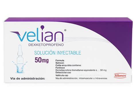 Velian Dexketoprofeno 50 Mg Analgésico Eficaz Grupo Aromedical