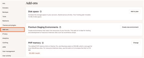 wordpress hosting add ons kinsta® docs