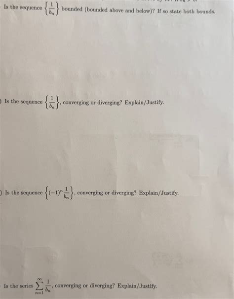 solved for a sequence {bn} ﻿that is always increasing and