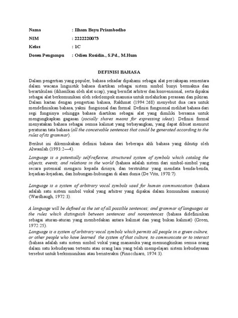 Definisi Bhasa Pdf