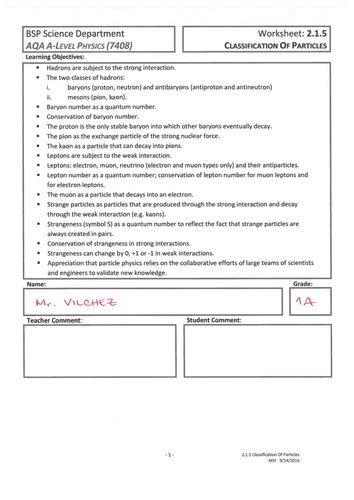 Aqa A Level Physics Particles And Radiation Teaching Resources