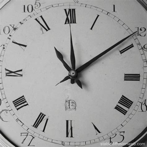 Midnight Clock Showcasing 1200 Stable Diffusion Online