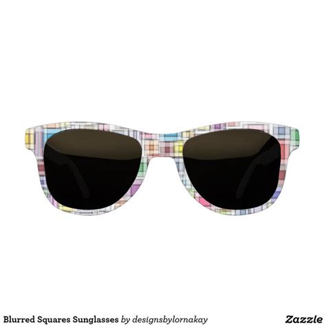 Blurred Squares Sunglasses Sunglasses Rainbow Sunglasses Square