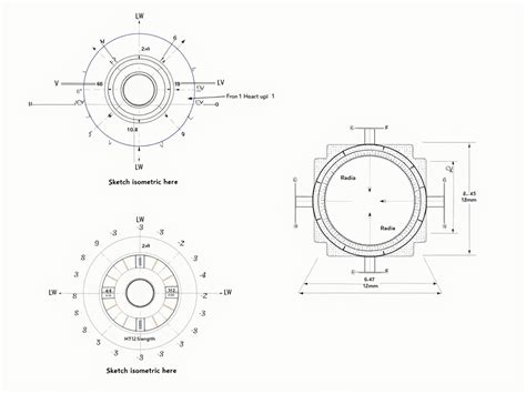 Engineering Drawing With Orthographic Views In 3rd Angle Projection Ai Generator Free Ai Image