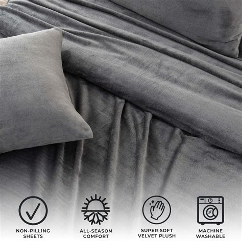 Linery And Co Ultra Soft And Cozy Velvet Plush Fleece Printed Sheet Set