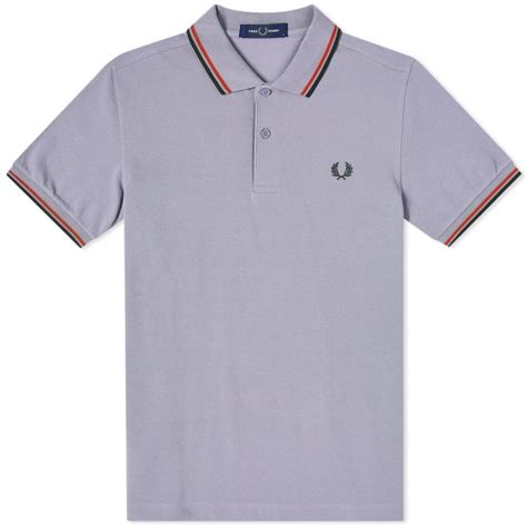 Fred Perry Twin Tipped Grey Polo Shirt
