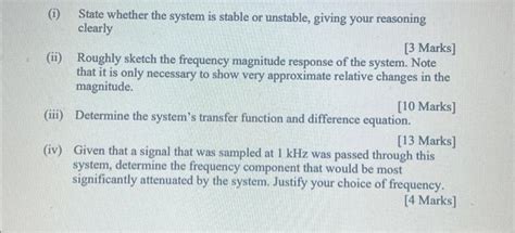Solved A A Discrete System Has A Pole Zero Diagram With