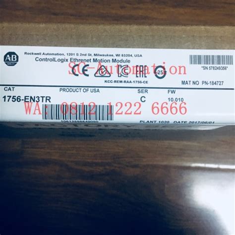 Jual Allen Bradley 1756 En3tr Controllogix Ethernet Ip Jakarta Barat Sc Automation Tokopedia