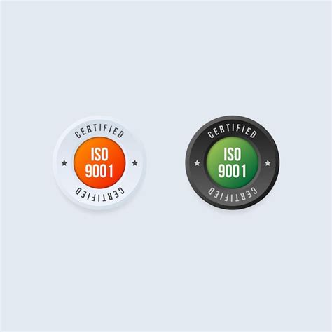 Premium Vector Iso Certified Round Label Sticker
